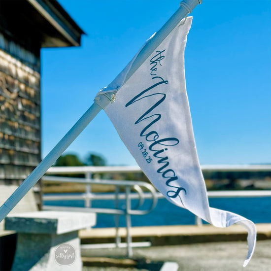 Personalized Wedding Pennant Flag – Large Custom Banner for Wedding De ...