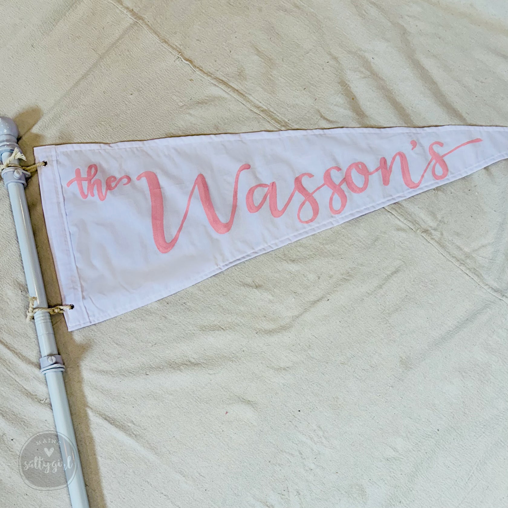 Personalized Wedding Pennant Flag – Custom 13"x36" Banner for Wedding ...