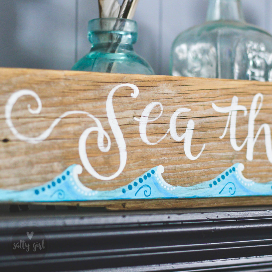 Custom Driftwood Signs – Maine Salty Girl