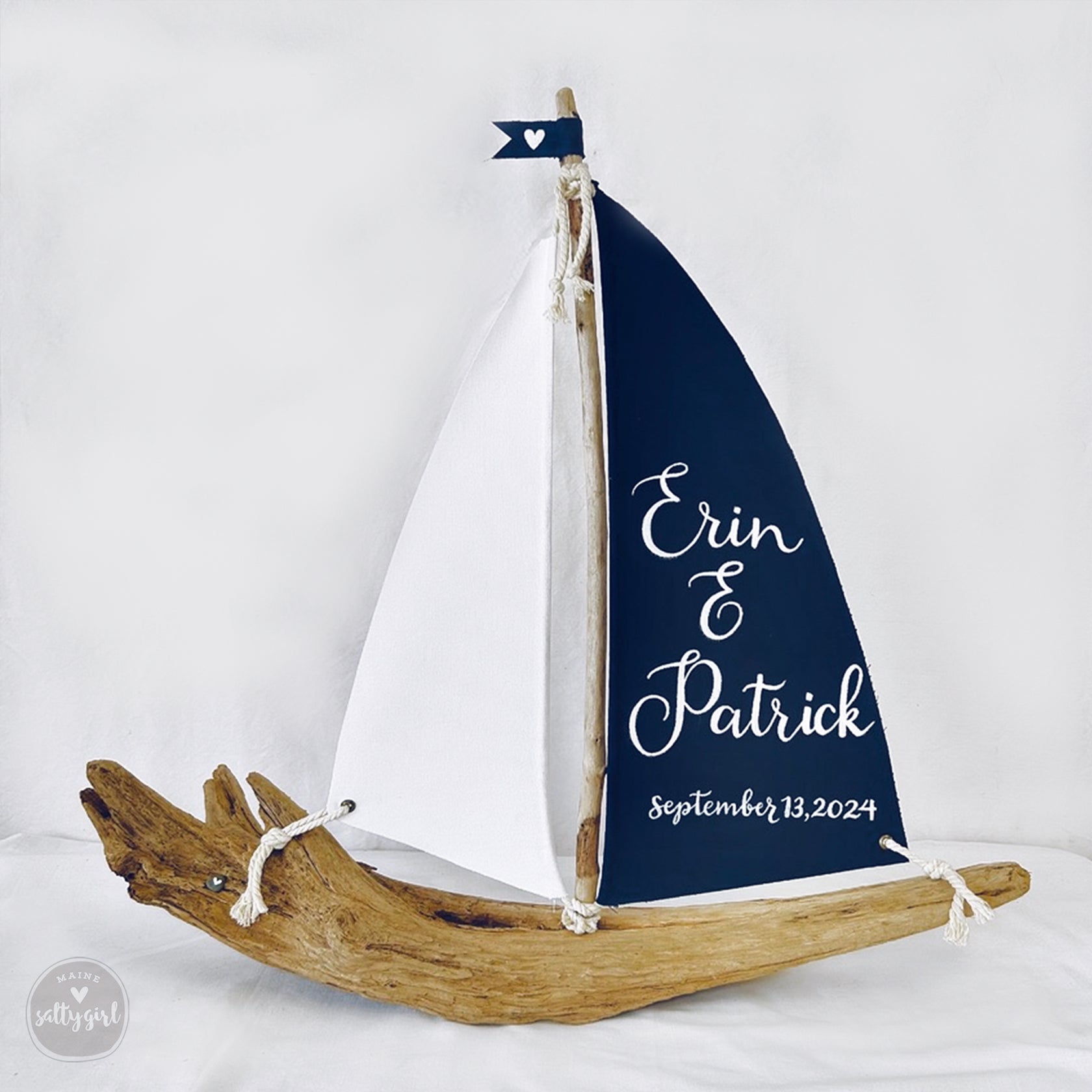 Nautical Driftwood Sailboat Centerpiece for Weddings & Events 24 Inch ...