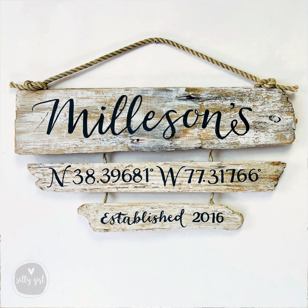 Custom Driftwood Signs – Maine Salty Girl