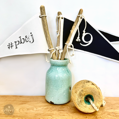 Centerpiece Pennant Flag, Wedding Table Number Flags, Nautical Wedding ...