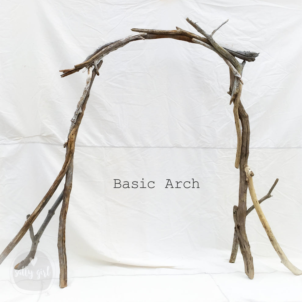 Wedding Arch made from Maine Driftwood - Curved Self-Standing Design ...